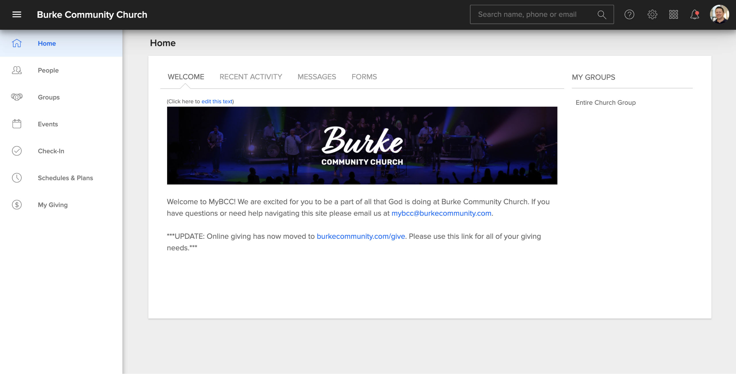 MyBCC | Burke Community Church