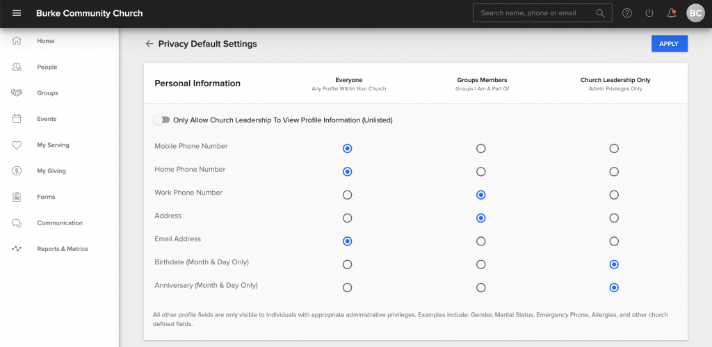 MyBCC – Burke Community Church